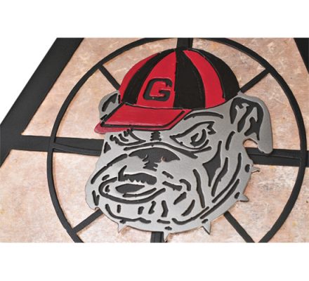33" Custom Georgia Bulldogs Pool Table Light - BilliardLux